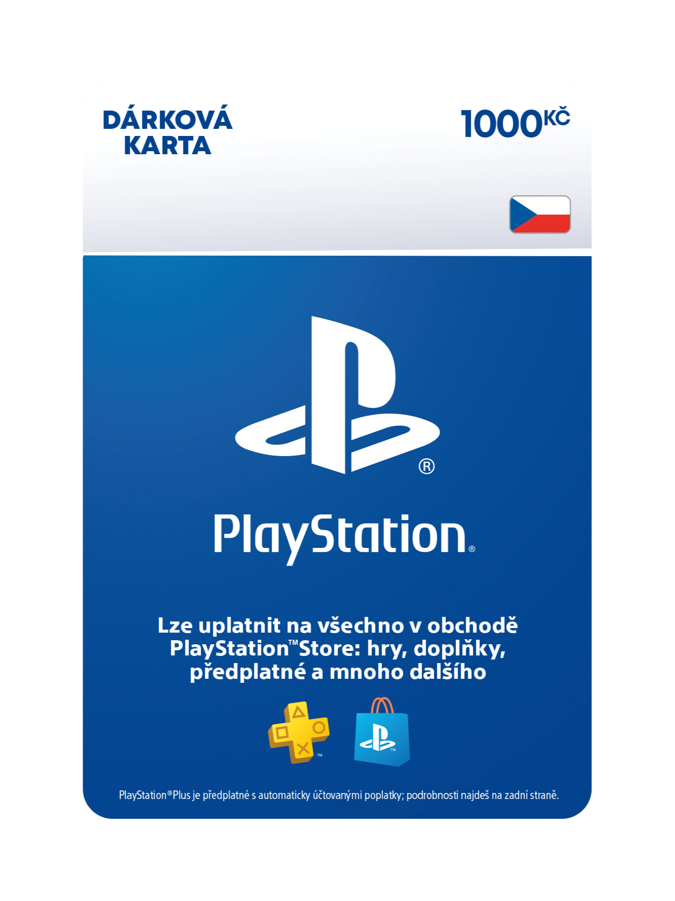 PlayStation Store – Dárková karta - 1000 Kč (PS DIGITAL) (PS4) - Xzone.cz