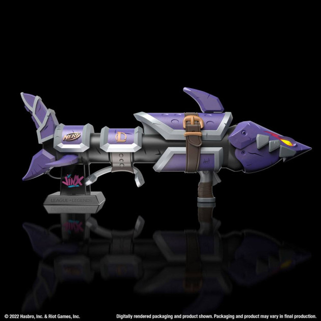 Replika zbraně League of Legends - Jinx Fishbones Blaster 93 cm (NERF