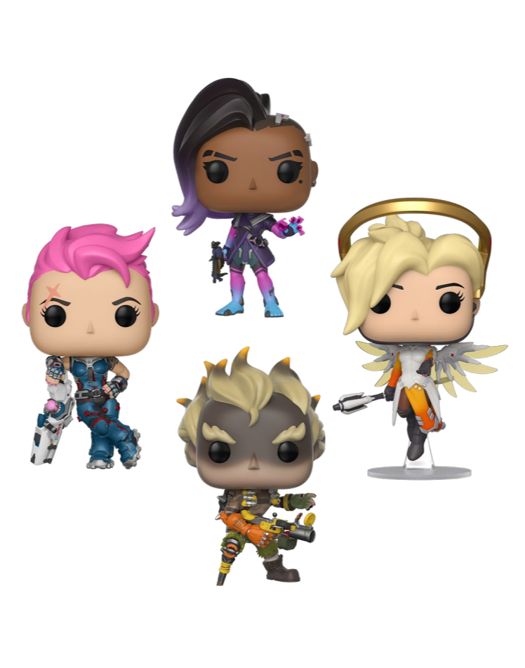 Figurka Overwatch - Sombra/Zarya/Junkrat/Mercy (Funko POP! Games 4-Pa