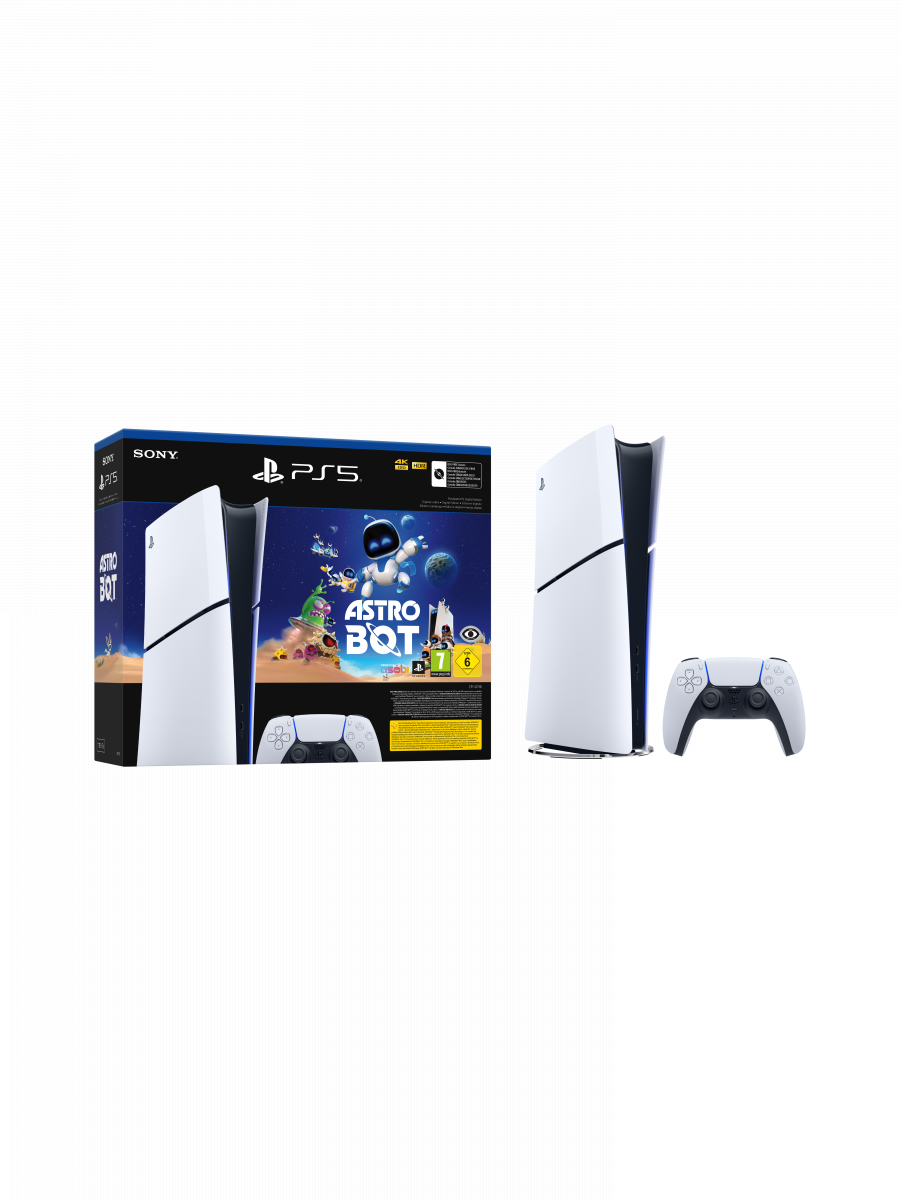 Konzole PlayStation 5 (Slim) 1 TB - Bílá (Digital Edition) - ASTRO BO