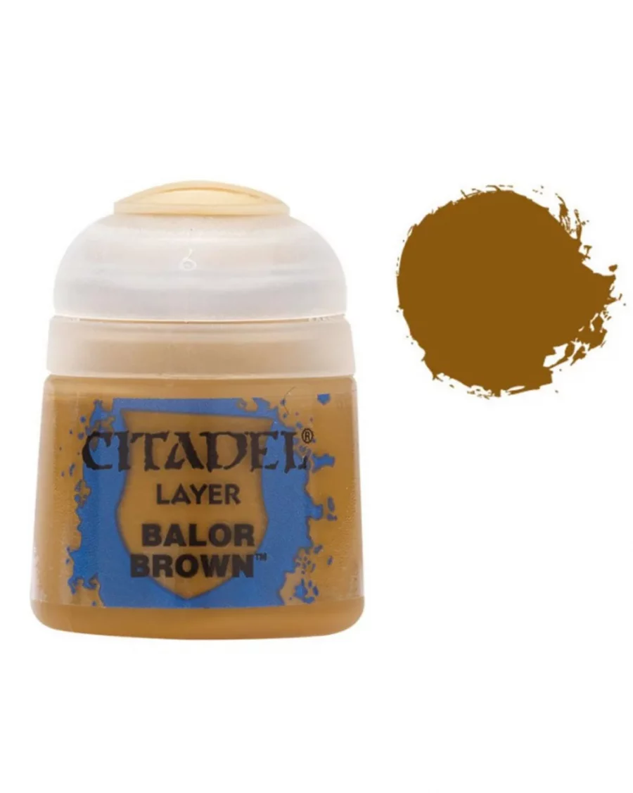 Citadel Layer Paint (Balor Brown) - krycí barva, hnědá - Xzone.cz